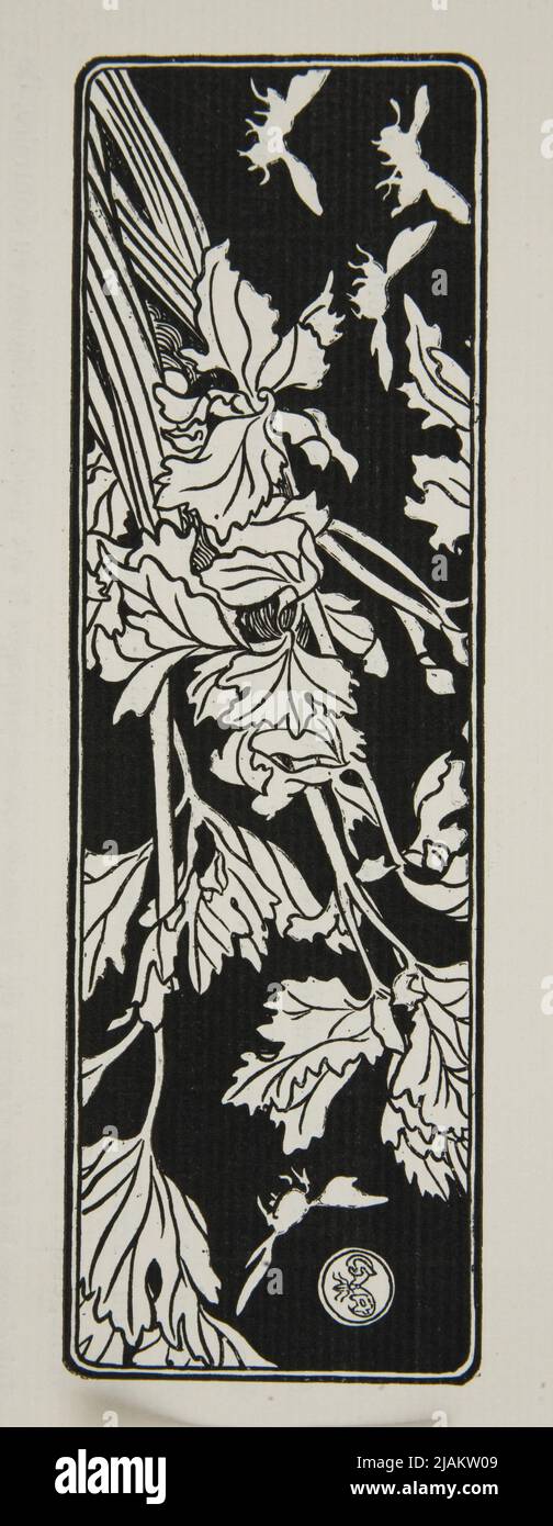 LEAVES AND BEES VIGNETTE In Front of the Pre Text by Roger Marx To: L ...