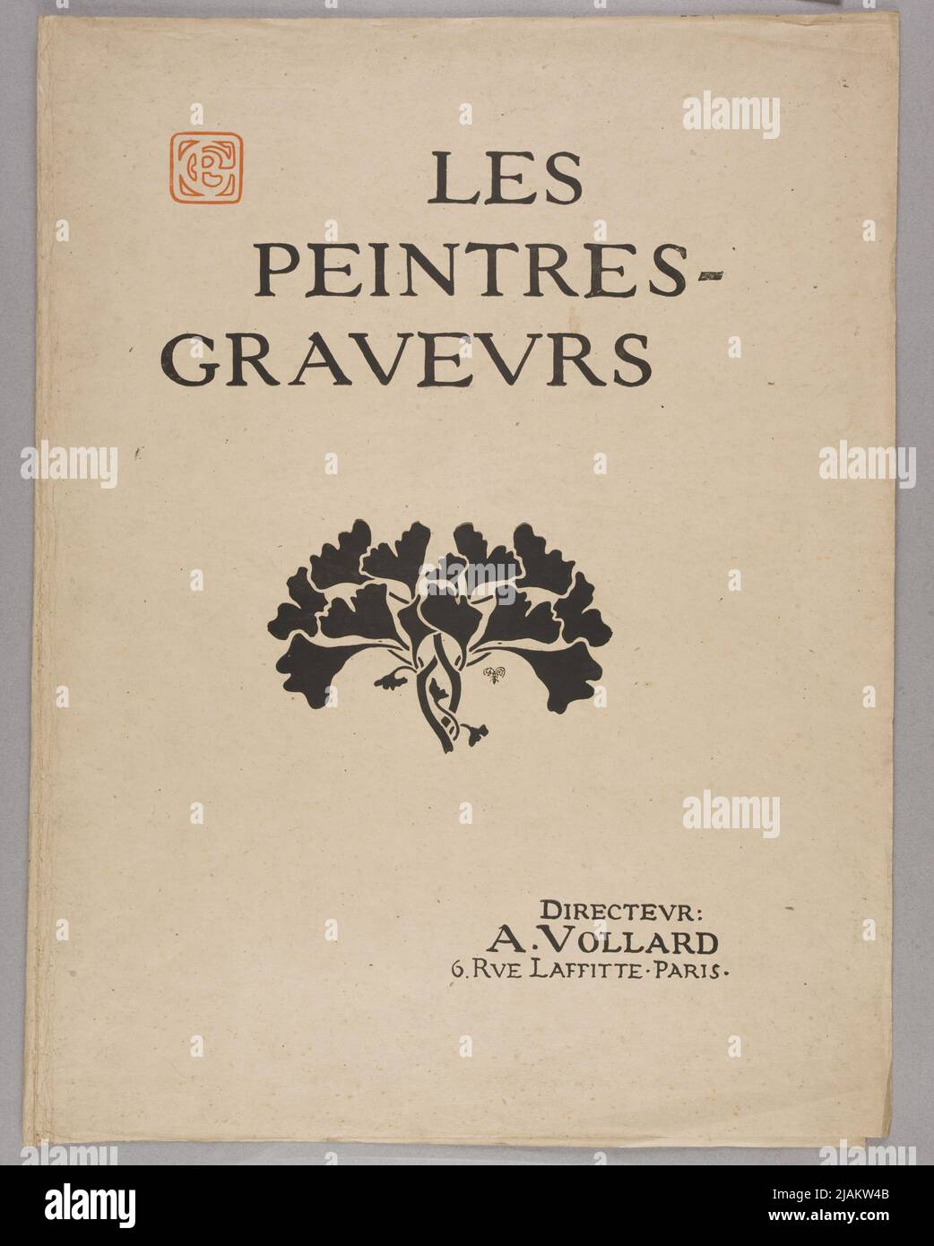 Typographic Cover with Graphic Ornament for: The Painters Graveurs ...