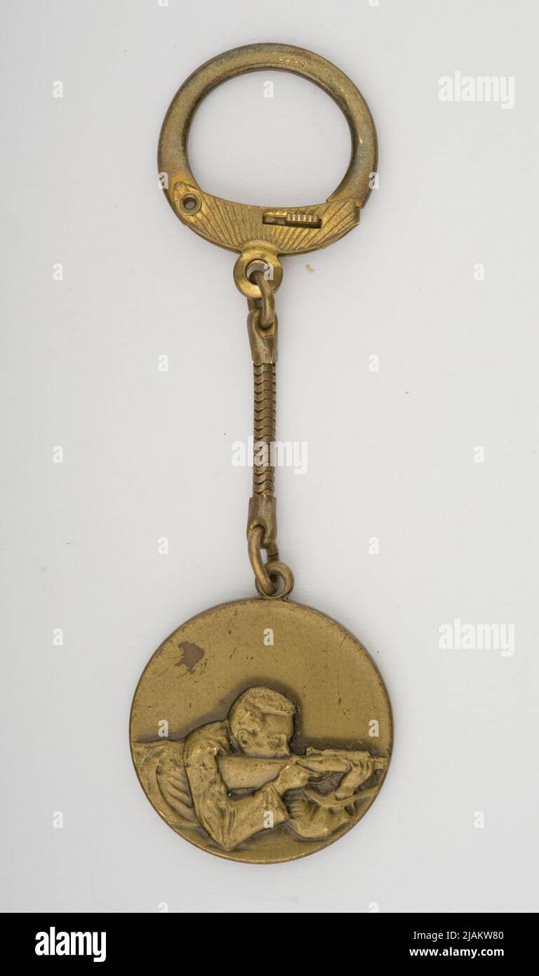 A key ring with a clamping jet in Swiss shooting competitions Stock ...