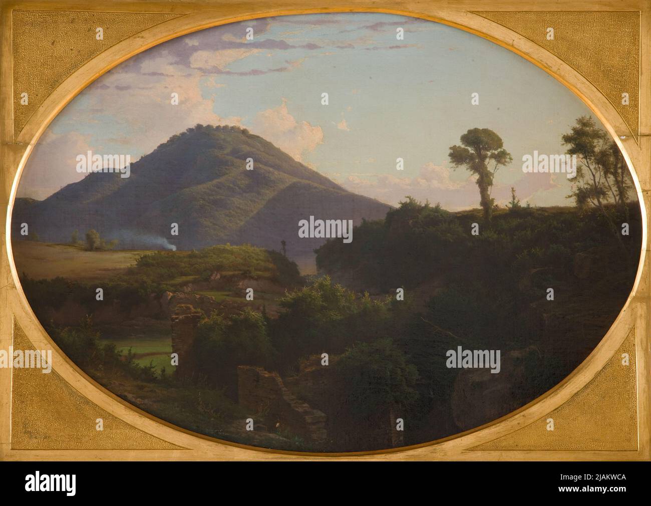 Landscape from the Environs of Rome Zamett, Albert (1820 1875 Stock ...