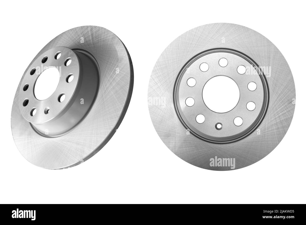 Car brake disc isolated on white background. Auto parts. Brake disc ...