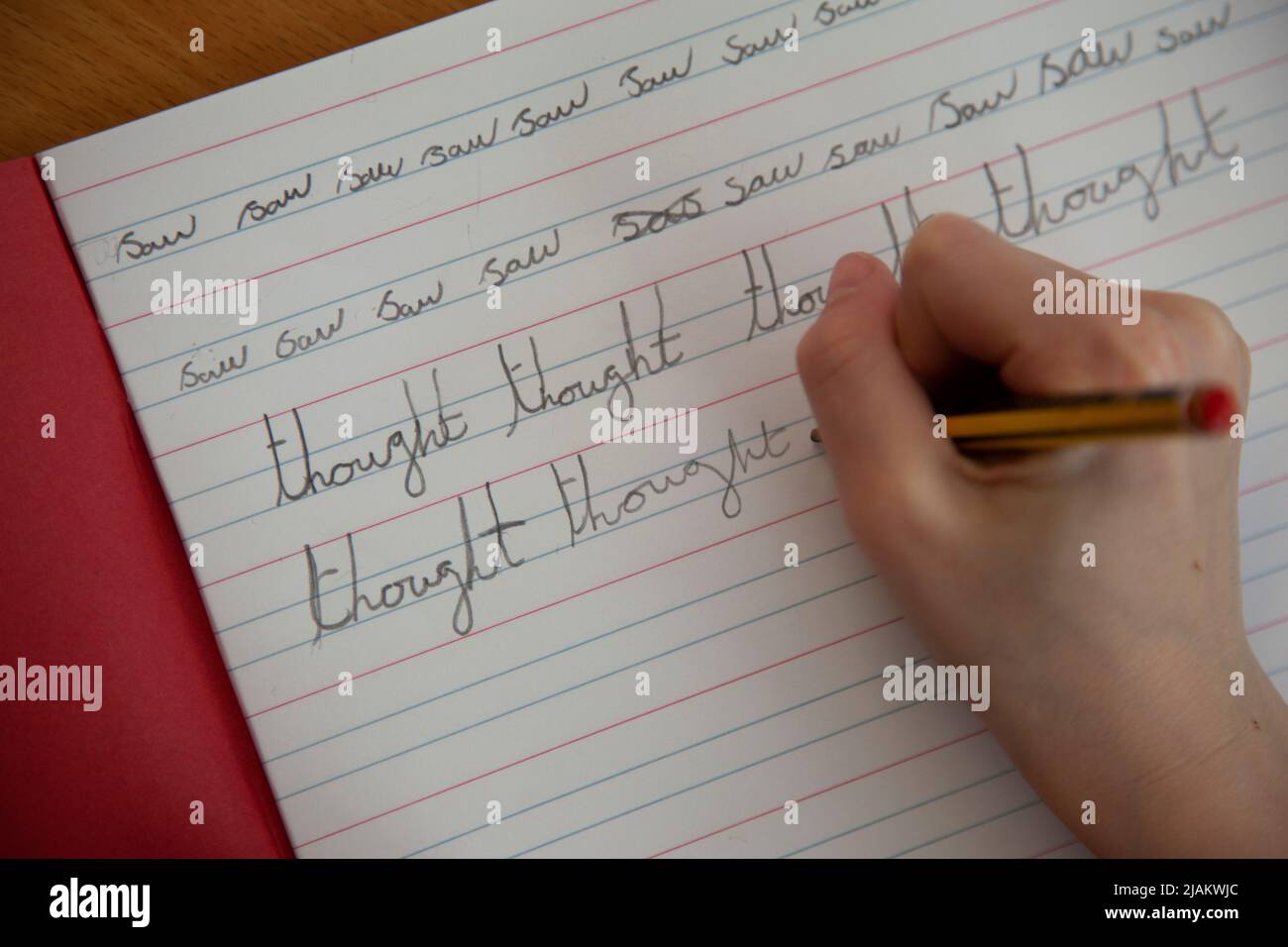 Handwriting children hi-res stock photography and images - Alamy