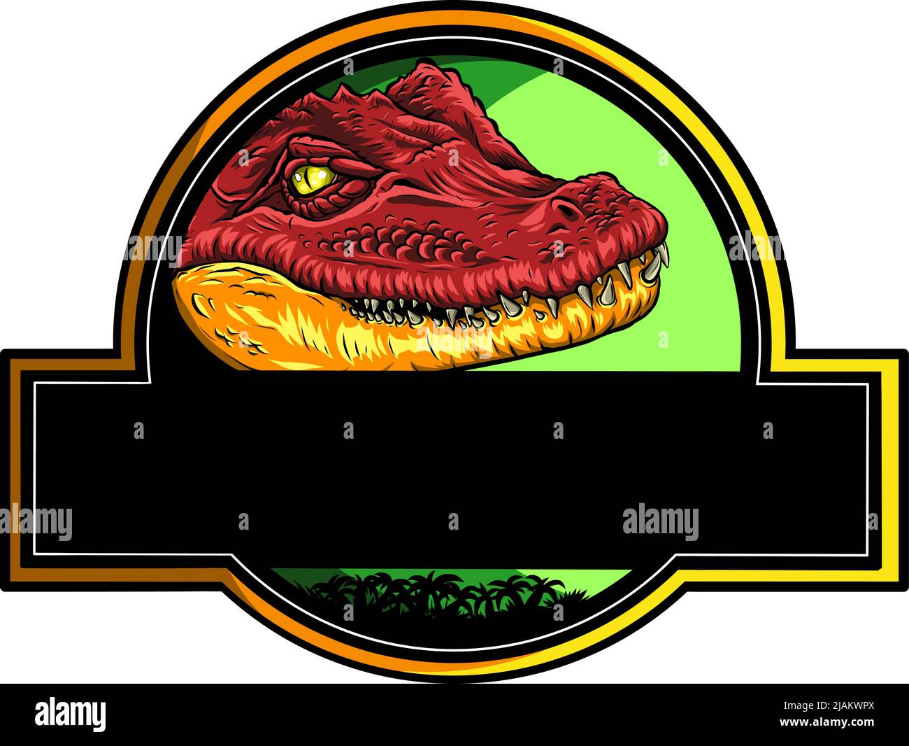 crocodile wild animal head mascot vector illustration logo Stock Vector ...