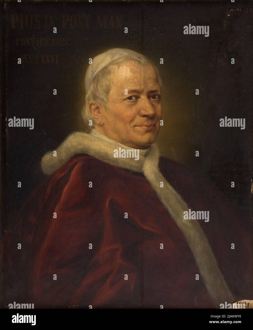 Portrait of Pius IX Stein, Minna B. (2 after the 19th century Stock ...