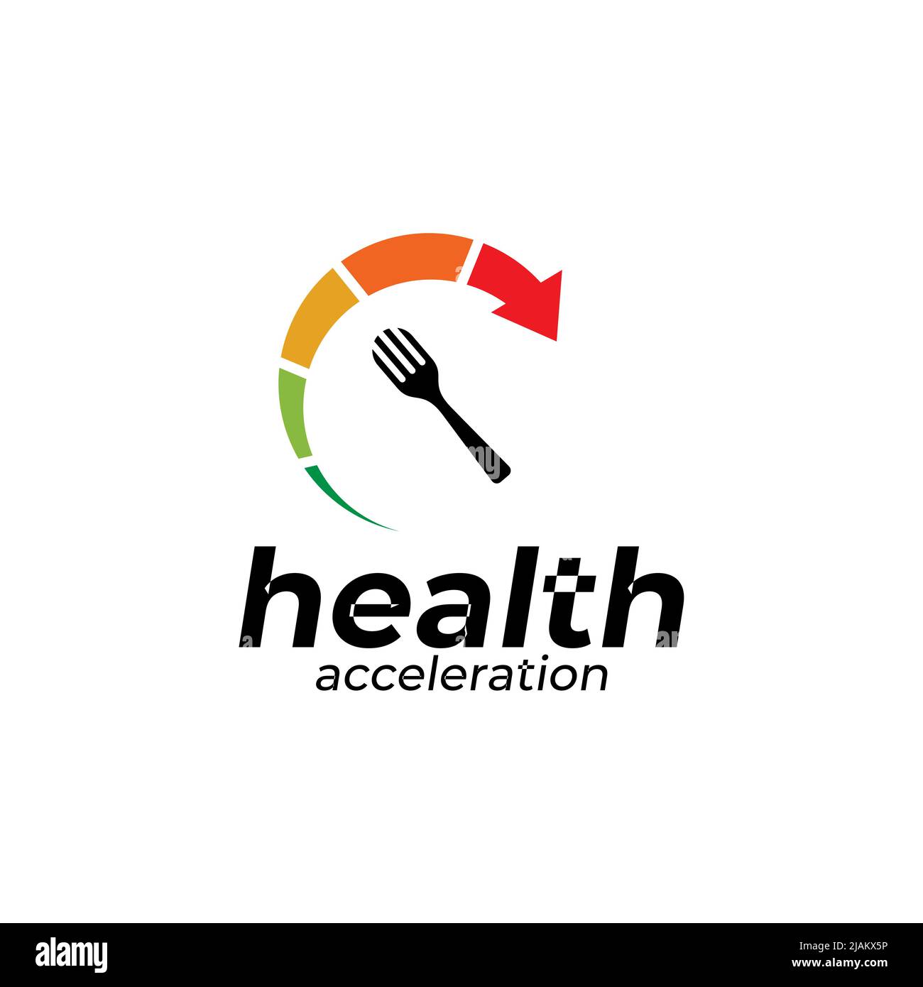 Fitness nutrition logo design hi-res stock photography and images - Alamy