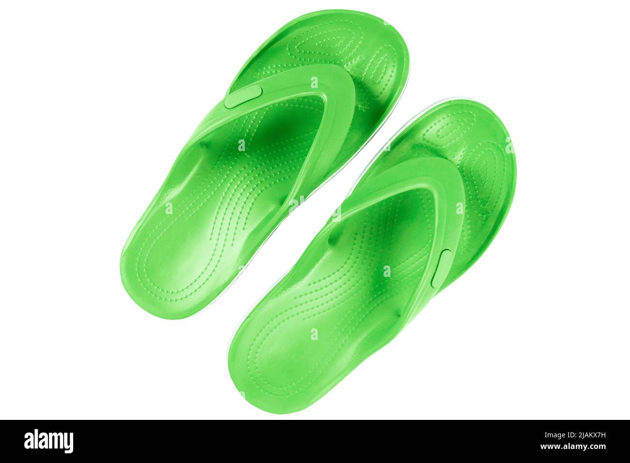 Beach rubber slippers isolated on white background. Flip flops isolated ...