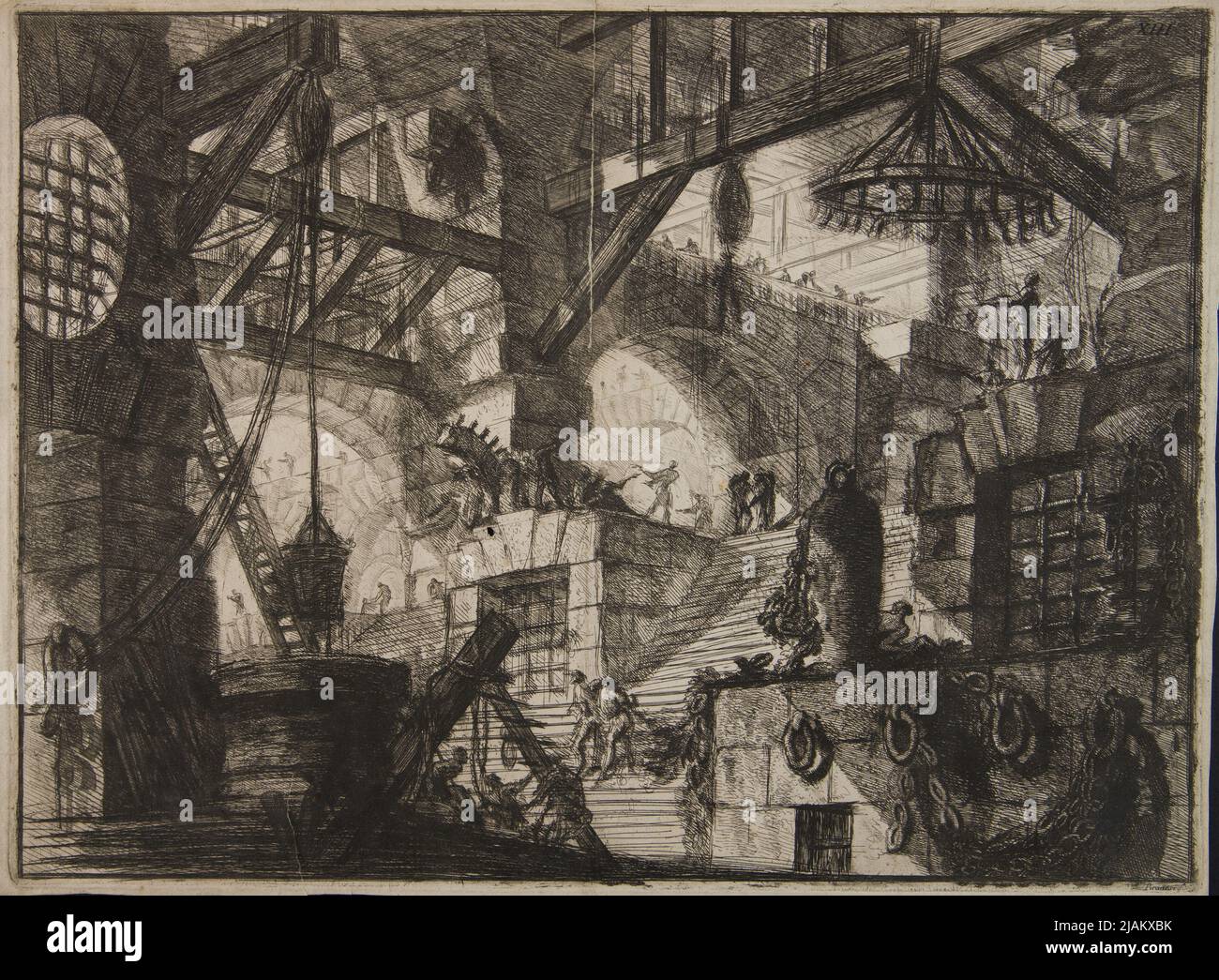 Invention prisons of G. Battista Piranesi Archit. Veins. Table XIII ...
