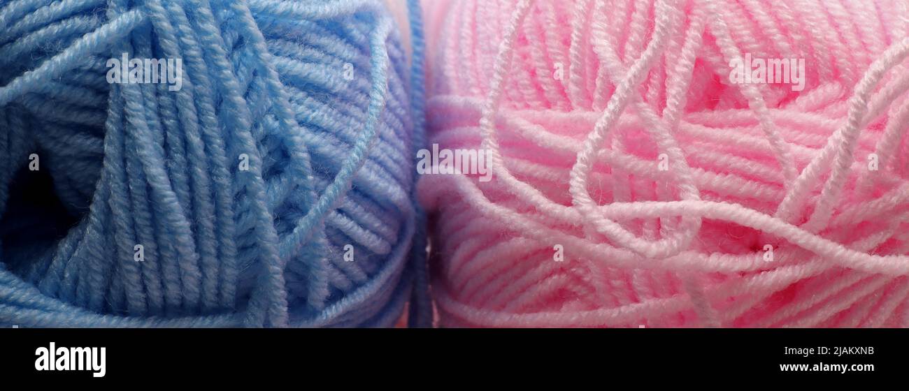 Blue wool yarn hi-res stock photography and images - Alamy