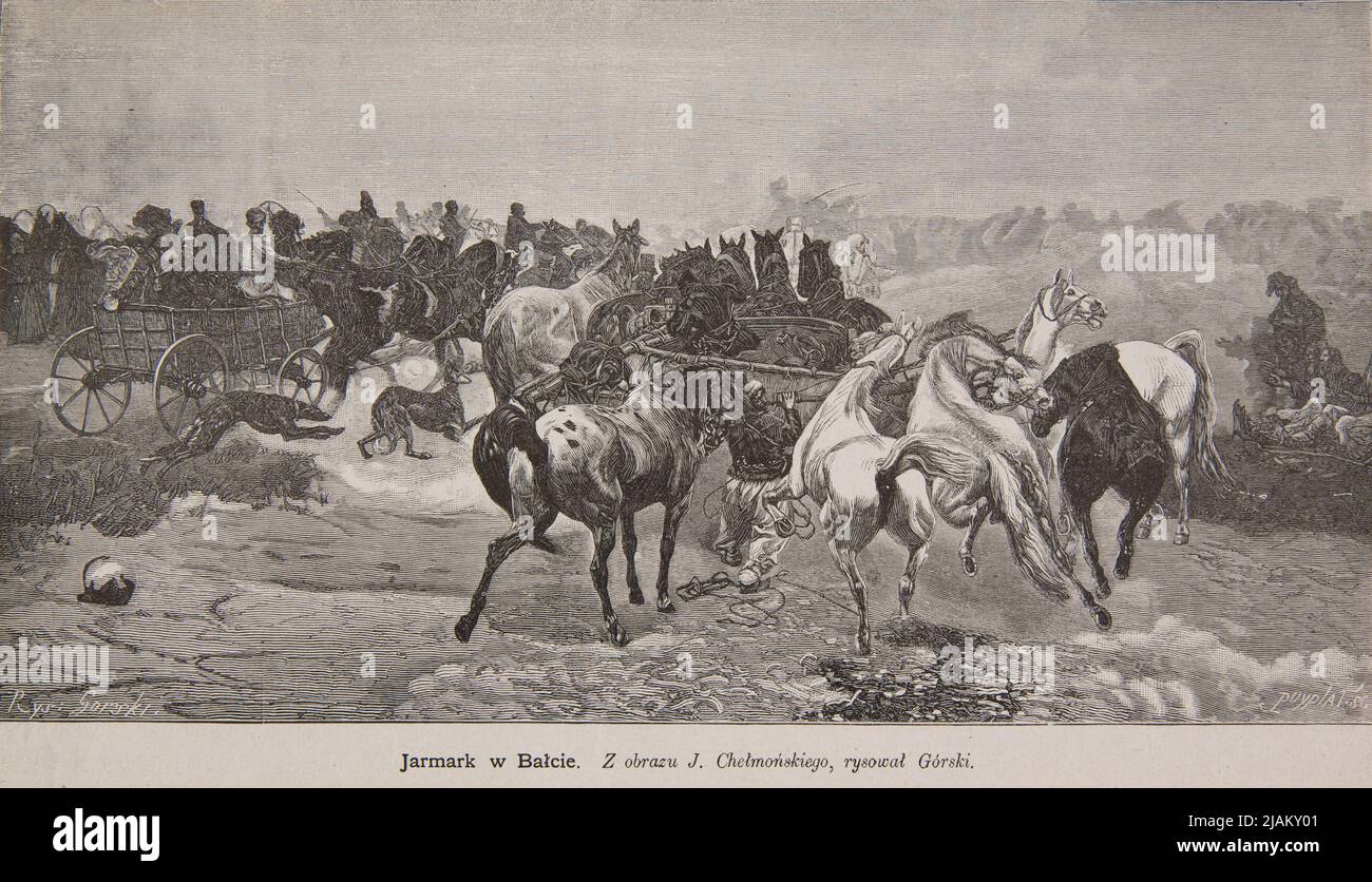 The fair in Balta According to the Painting of Józef Chełmoński was ...