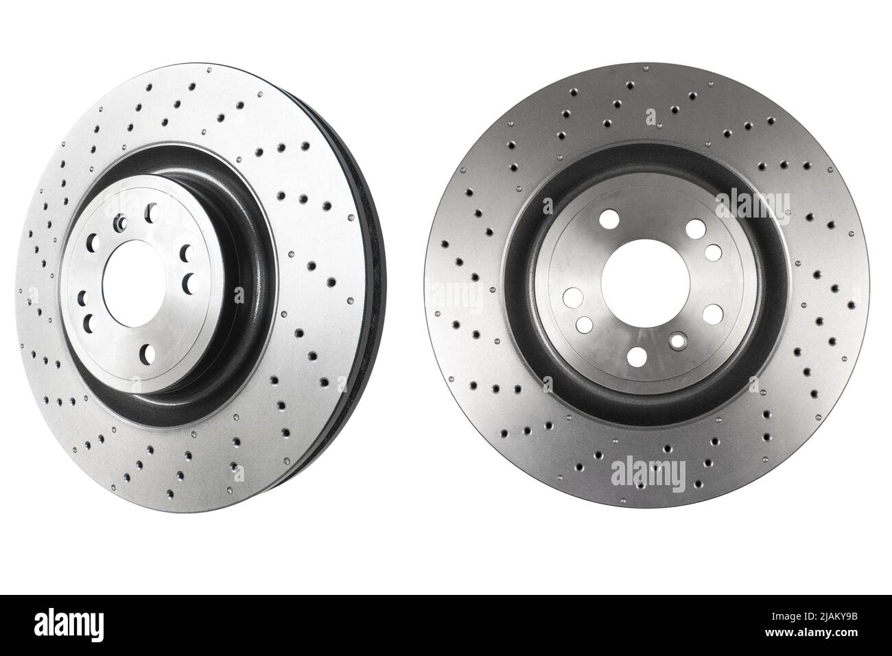 Car brake disc isolated on white background. Auto spare parts ...