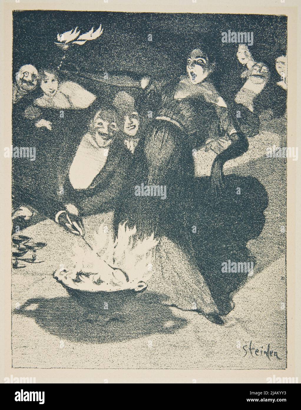 Drinking song / Singers at the table il. To the poem by Henri Bernard ...