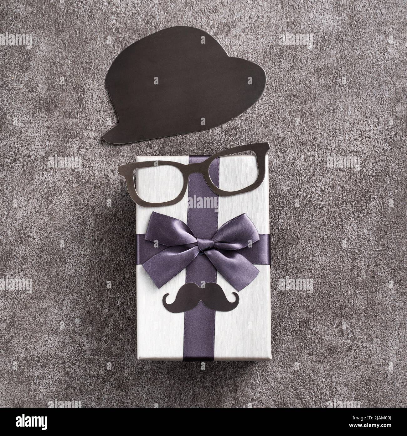 Father's day background design concept. Top view of paper decoration ...