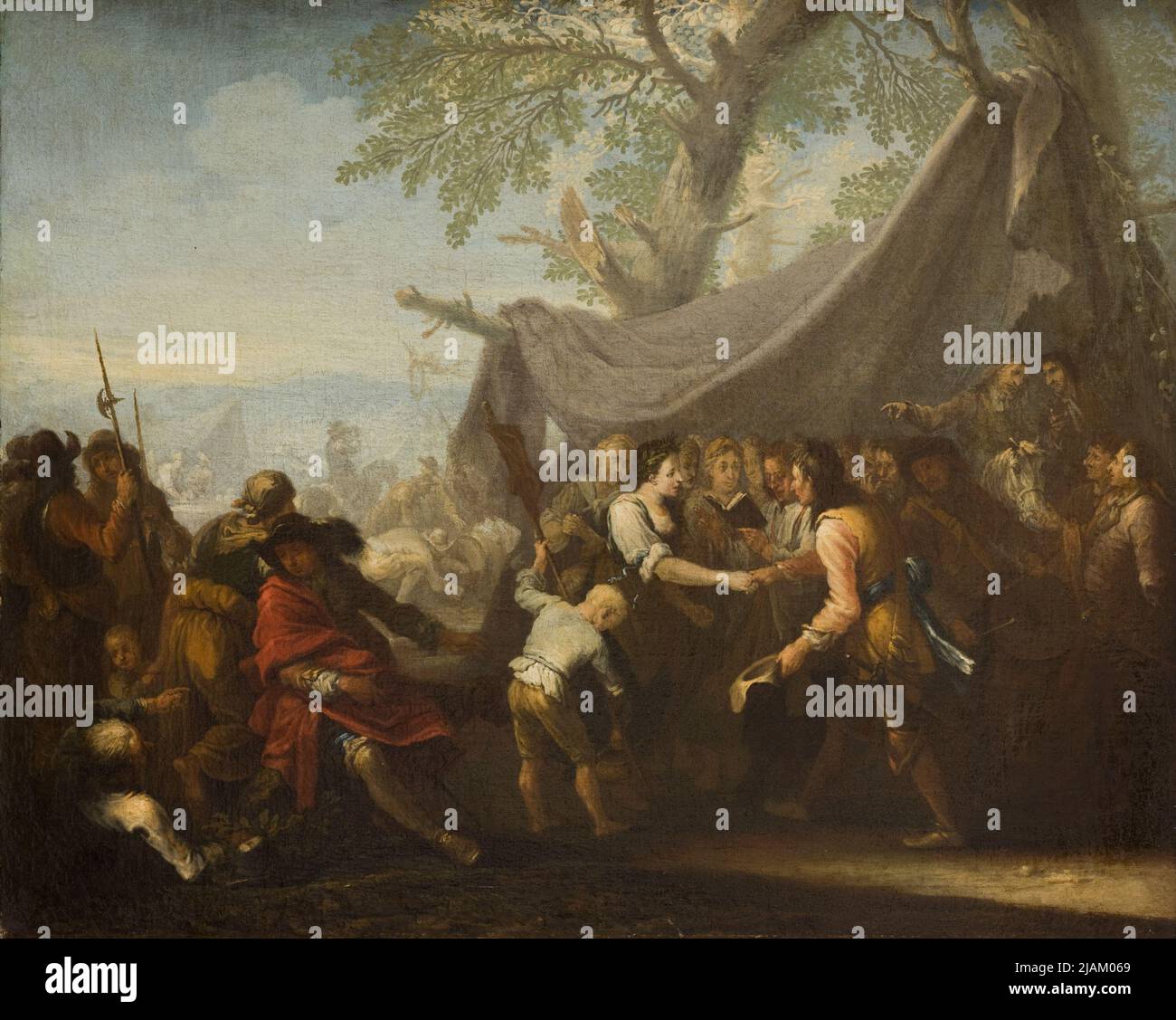 Event at a Military Camp (Wedding at a Military Camp) Rugendas, Georg ...