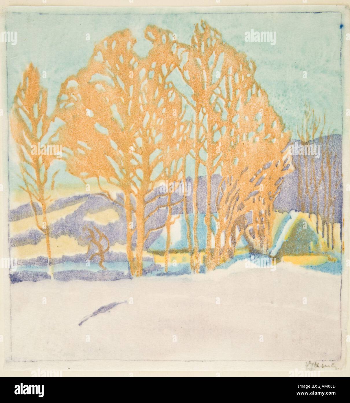 Theme from Zakopane in winter II / Winter in Zakopane II Glasner, Jakub ...