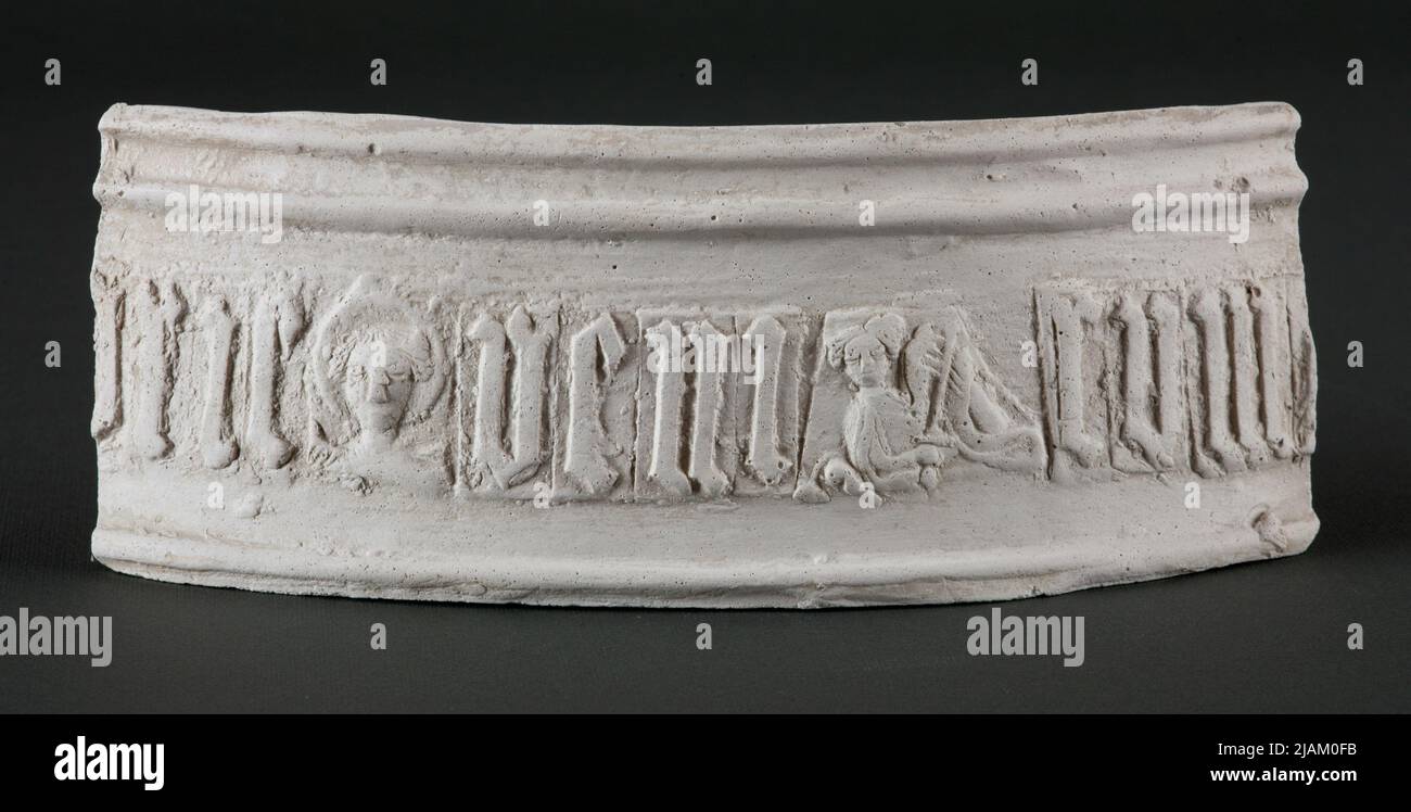 Bell (inscription: rie, plaque with a man's head, inscription: Veni ...