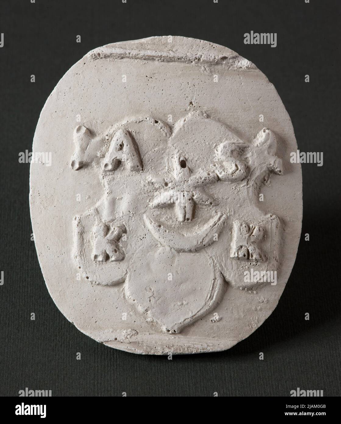 Bell (shield with the coat of arms and letters a s k) parish church of ...