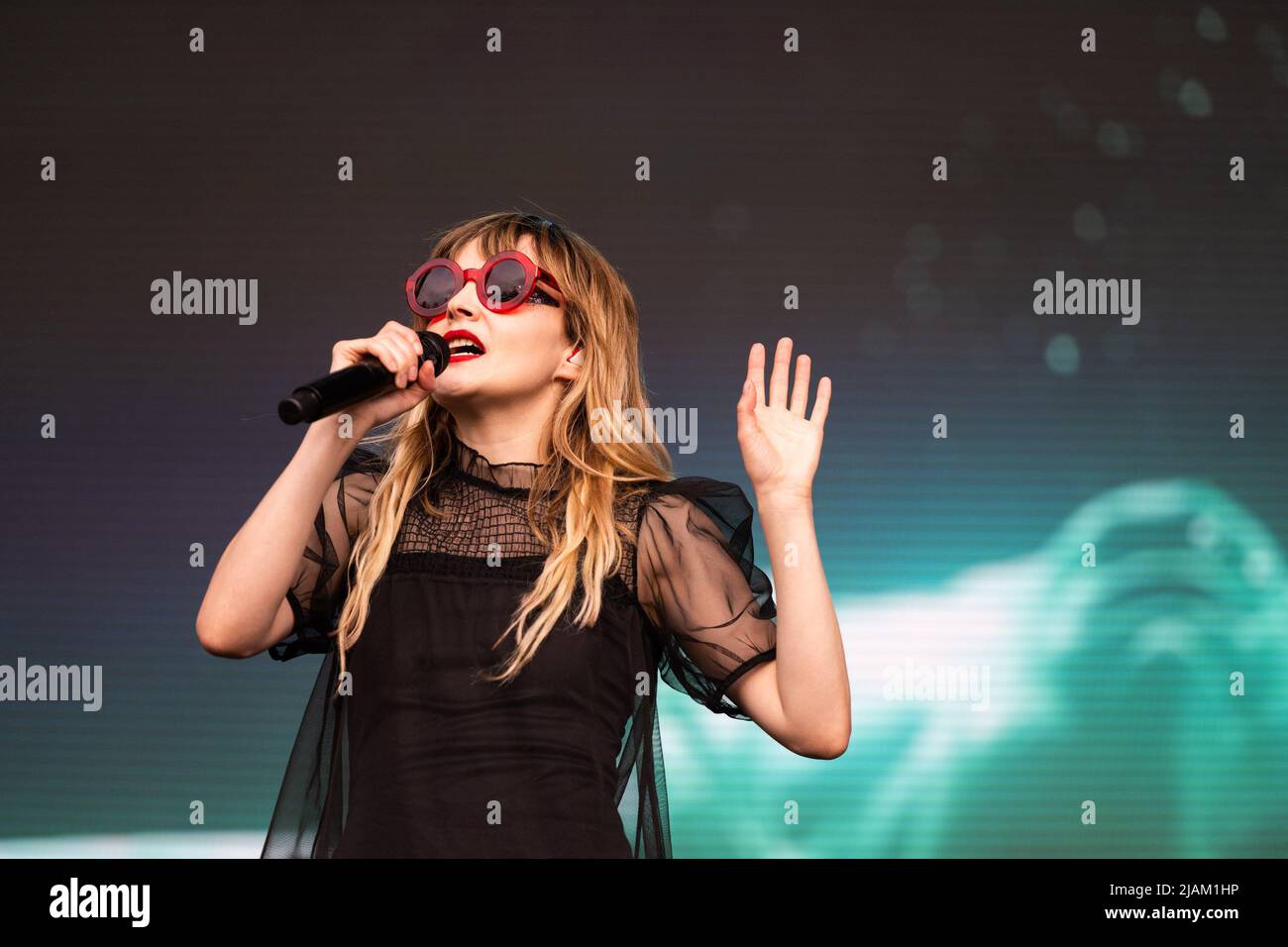 Chvrches - Lauren Mayberry performs during the 2022 BottleRock Napa ...