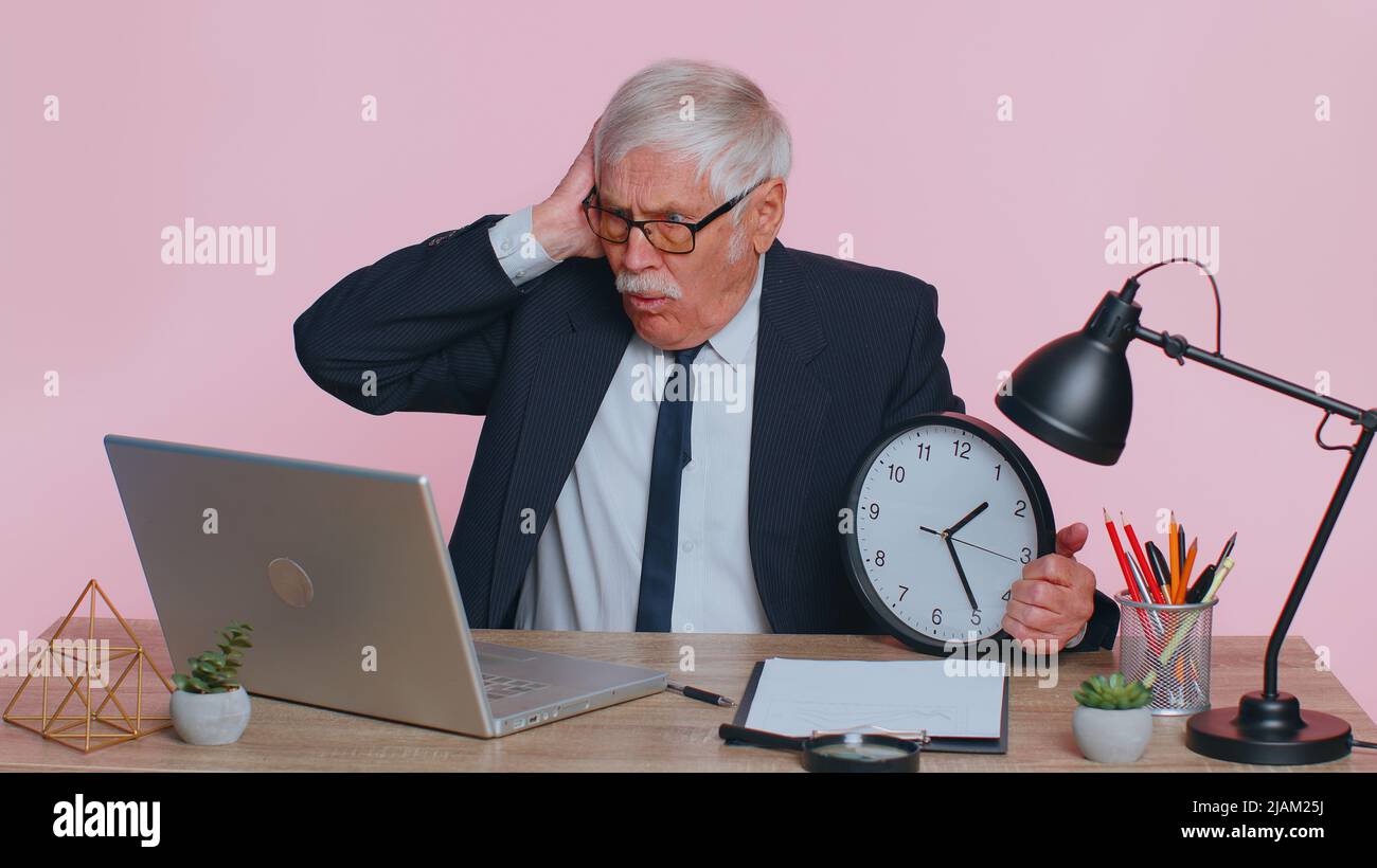 Depressed senior businessman wasting hi-res stock photography and ...