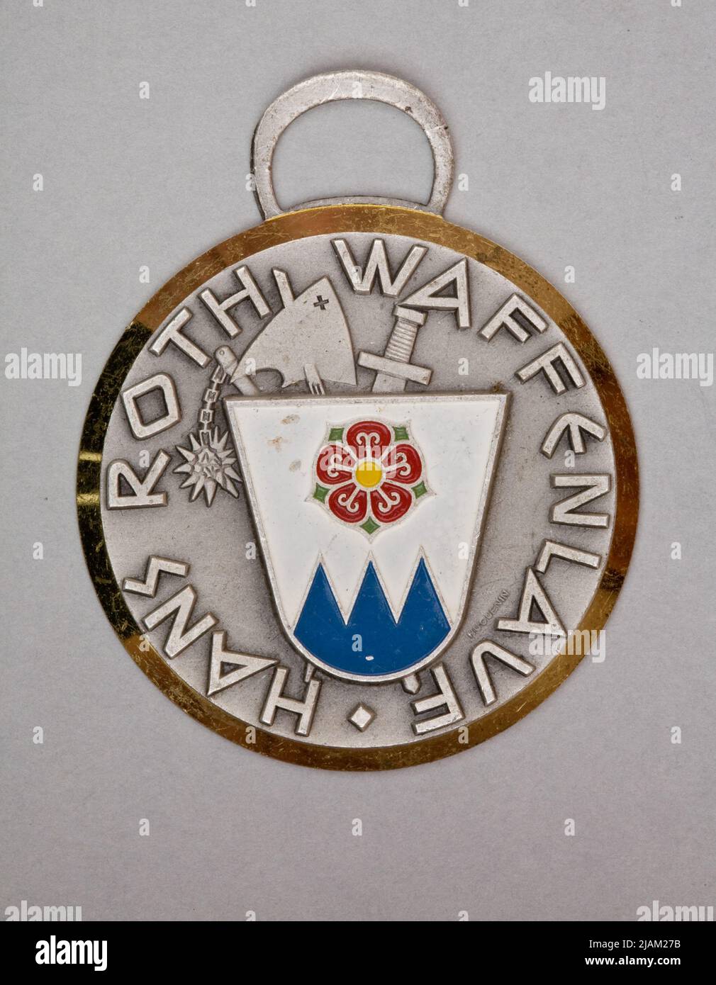 Commemorative Badge of the Military Long District Run with equipment ...