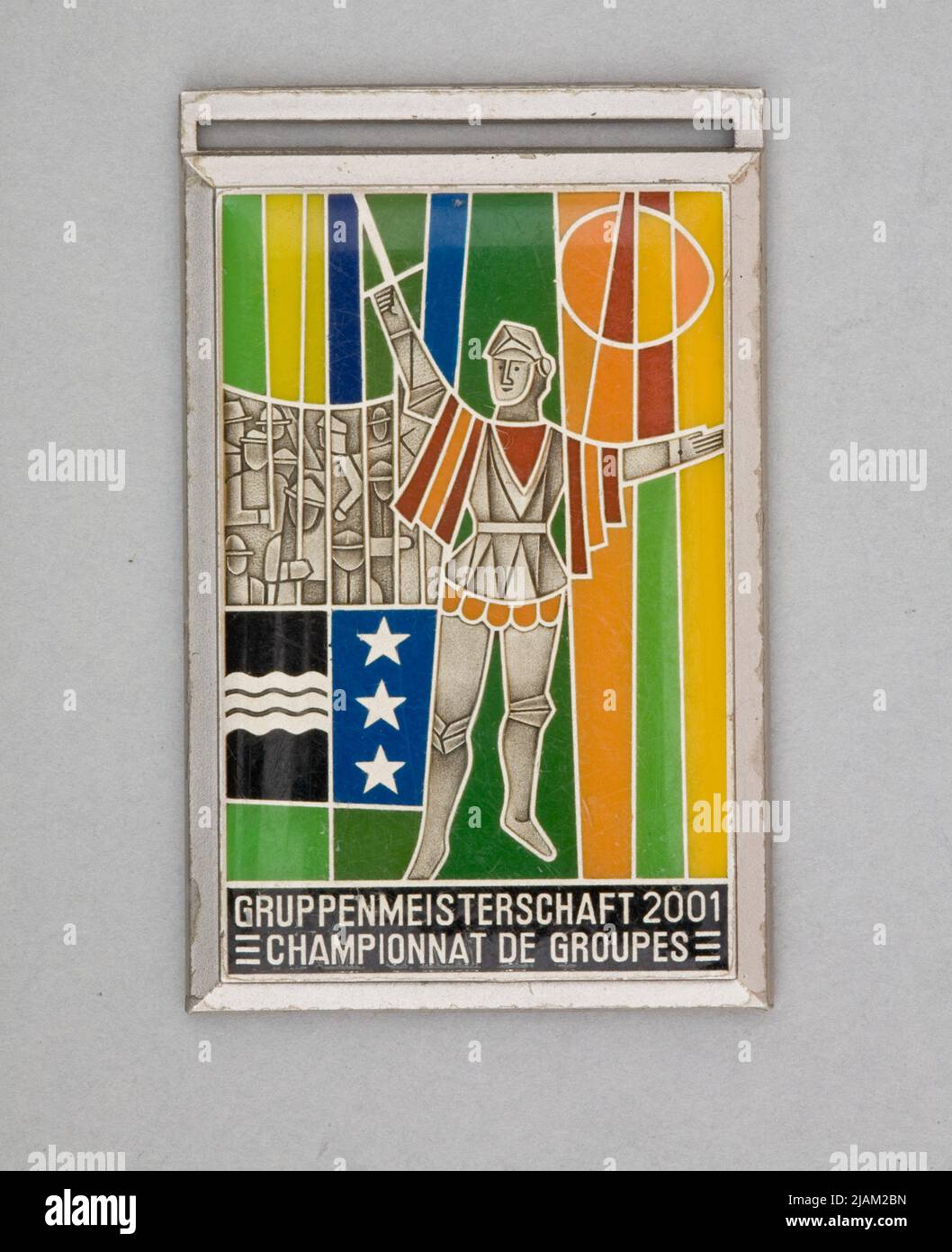 Plaque of a participant in group shooting competitions for the Aargau ...