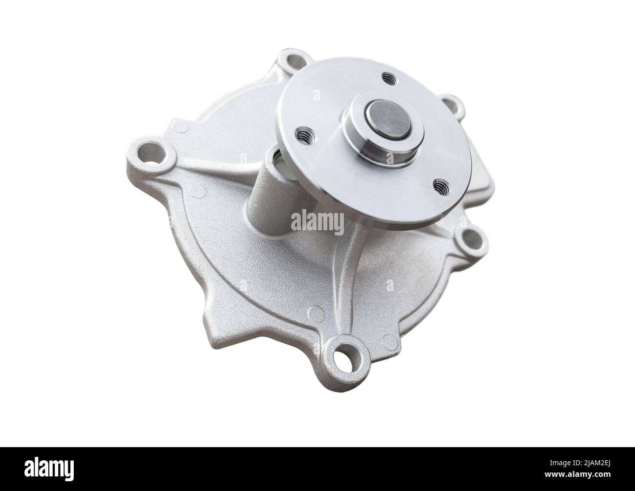 Car water pump isolated on white background. Car parts of cooling ...