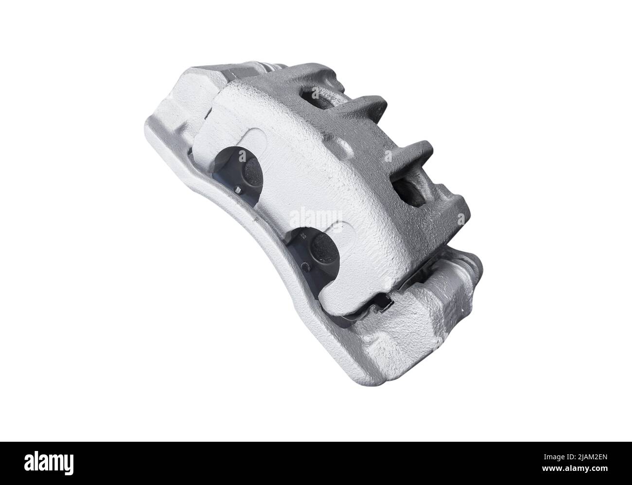 Cylinder assy. Brake assy. Front disc brake isolated on a white ...