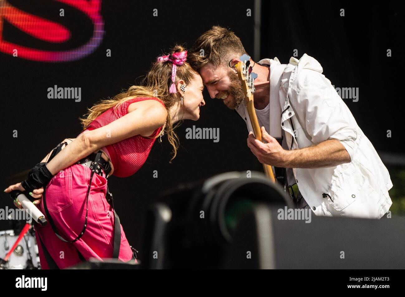 MisterWives - Mandy Lee and William Hehir performs during the 2022 ...
