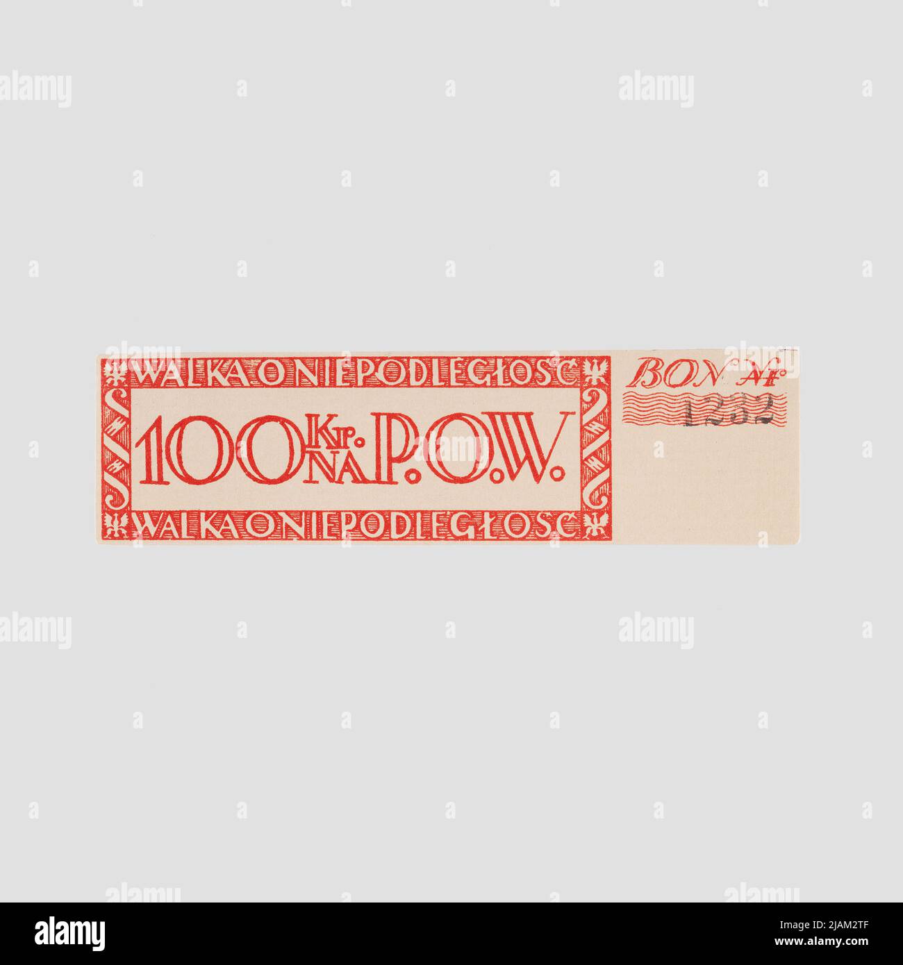 Bon (brick) per 100 crowns, Polish Military Organization, B.R. (1917 ...