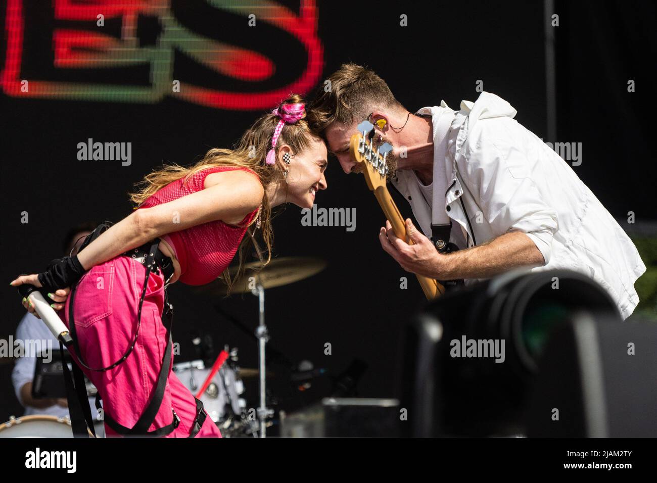 MisterWives - Mandy Lee and William Hehir performs during the 2022 ...