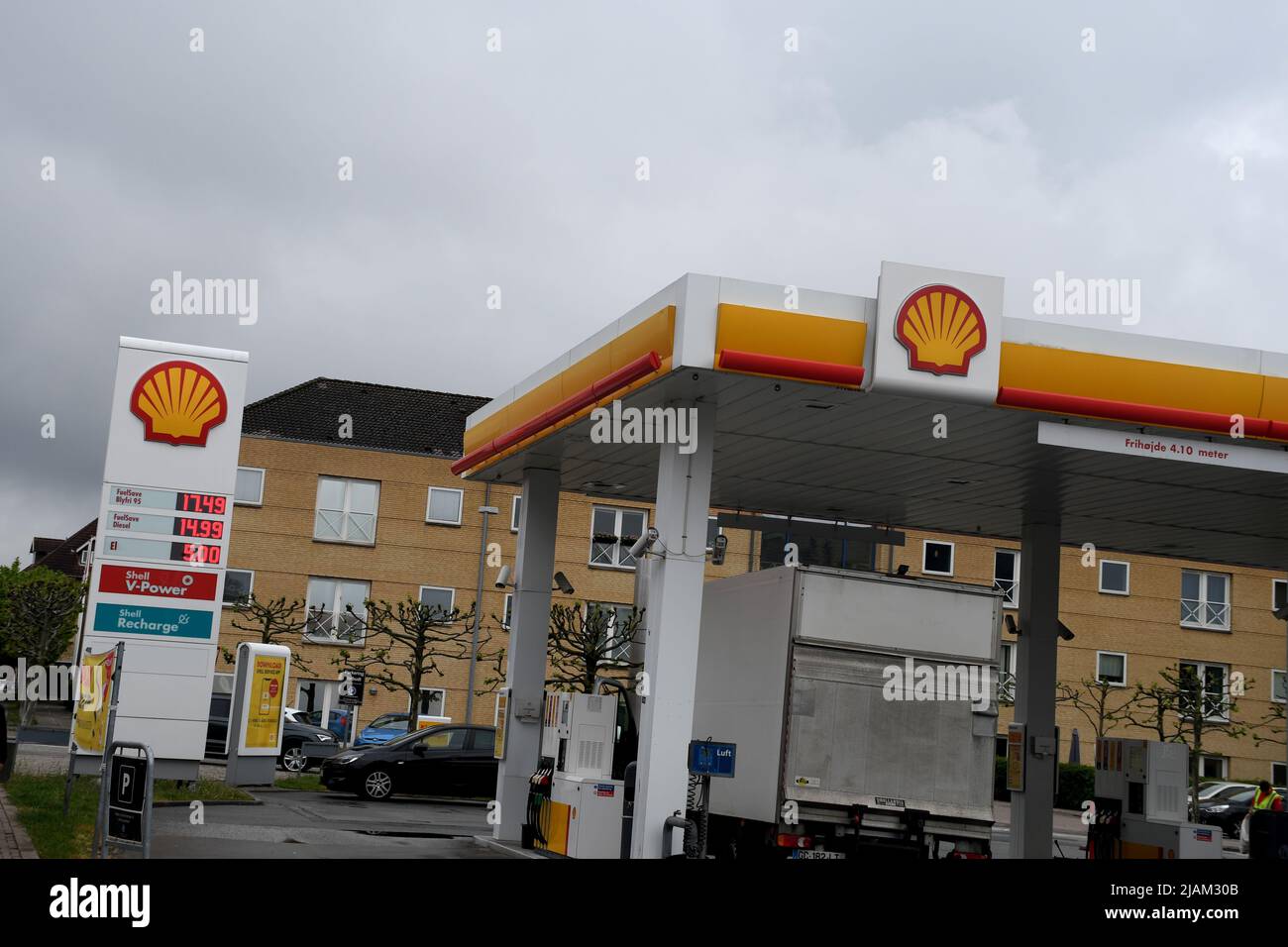 Kastrup/Copenhagen/Denmark/31 MAY l2022/Shell gasoline and shell ...