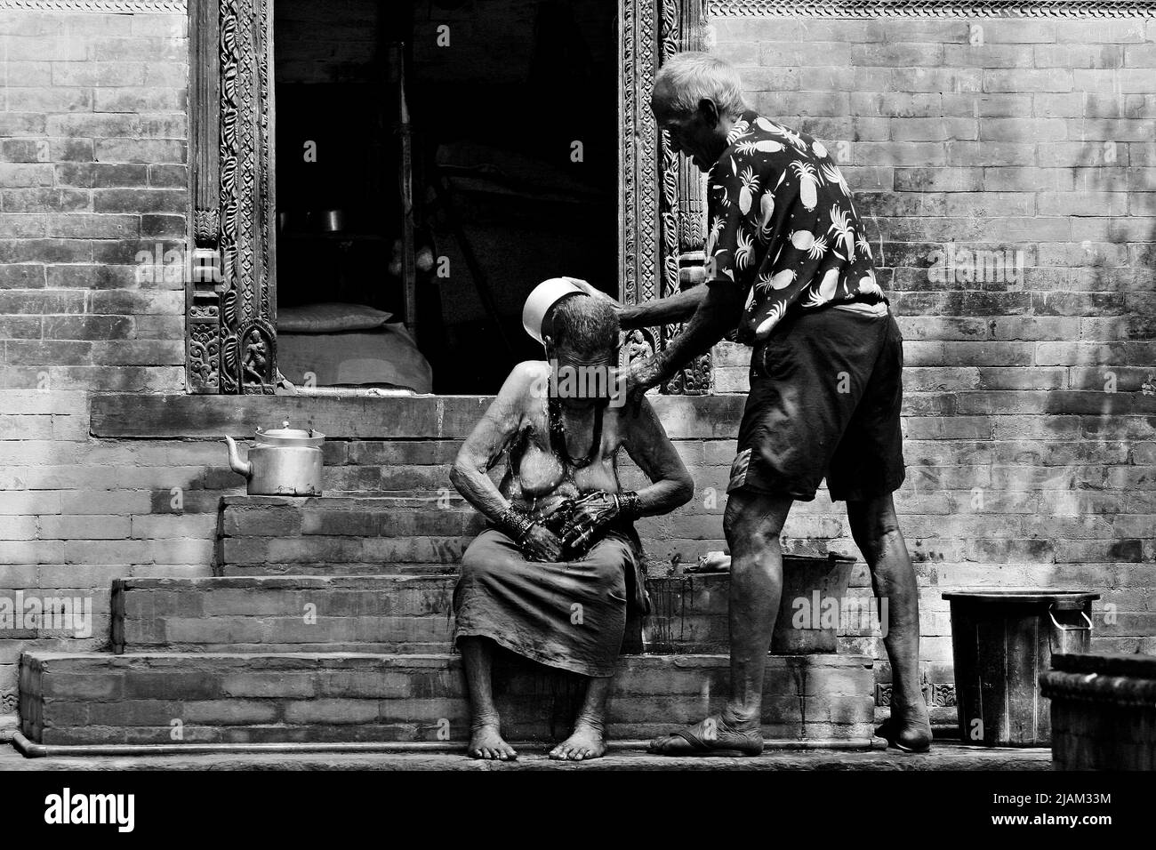 Nepali People in daily life. Nepal Stock Photo - Alamy