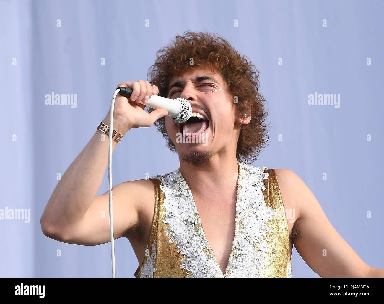 Greta Van Fleet - Josh Kiszka performs during the 2022 BottleRock Napa ...