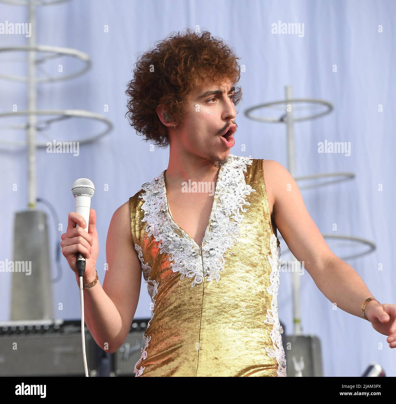 Greta Van Fleet - Josh Kiszka performs during the 2022 BottleRock Napa ...