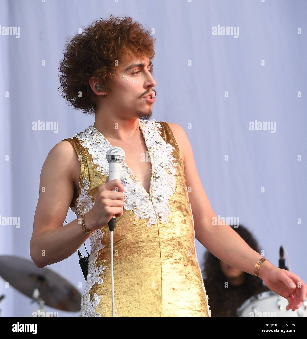 Greta Van Fleet - Josh Kiszka performs during the 2022 BottleRock Napa ...