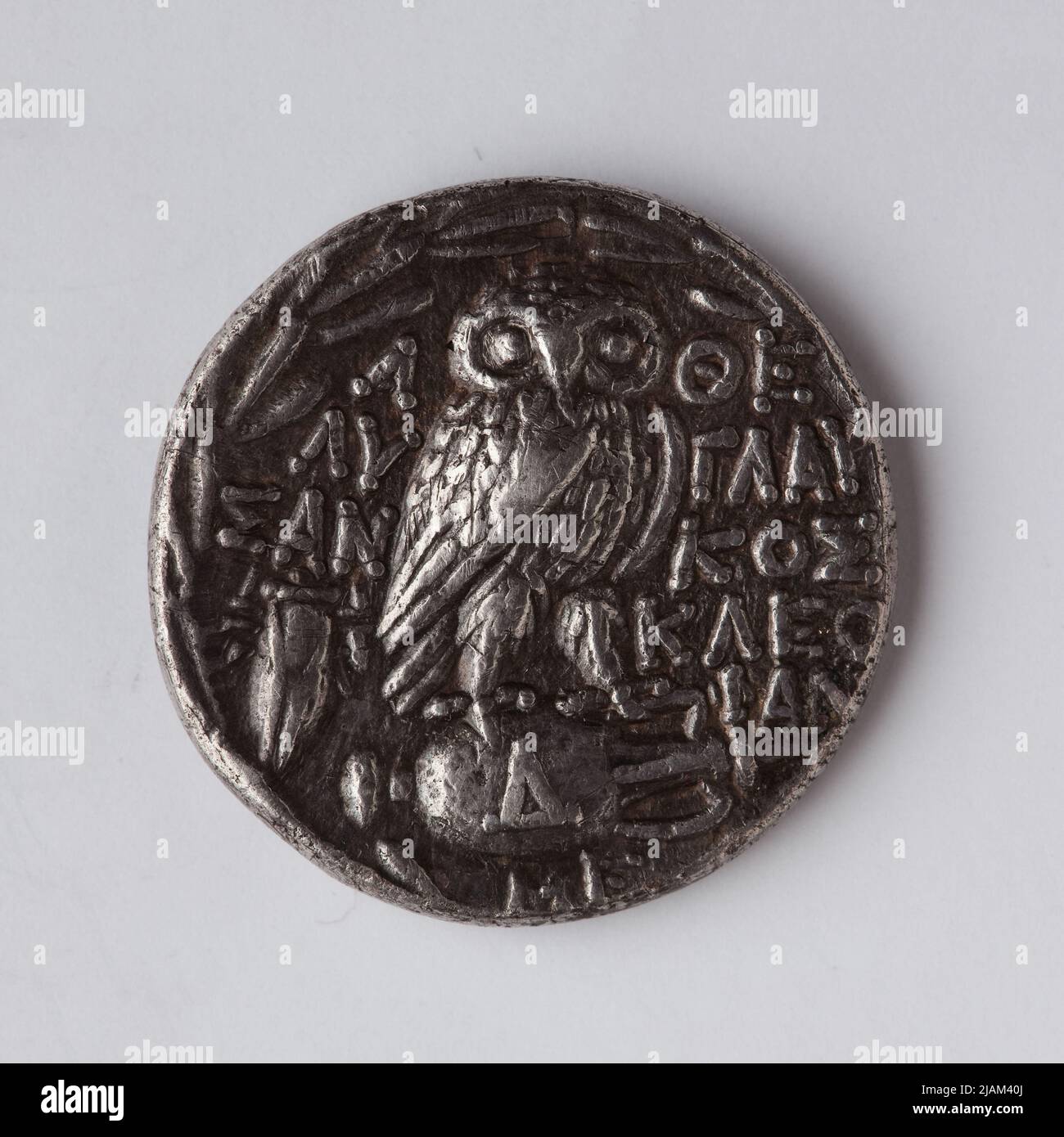 Attic, Athens, tetradrachm; 126/125 BC Athens mint Stock Photo - Alamy