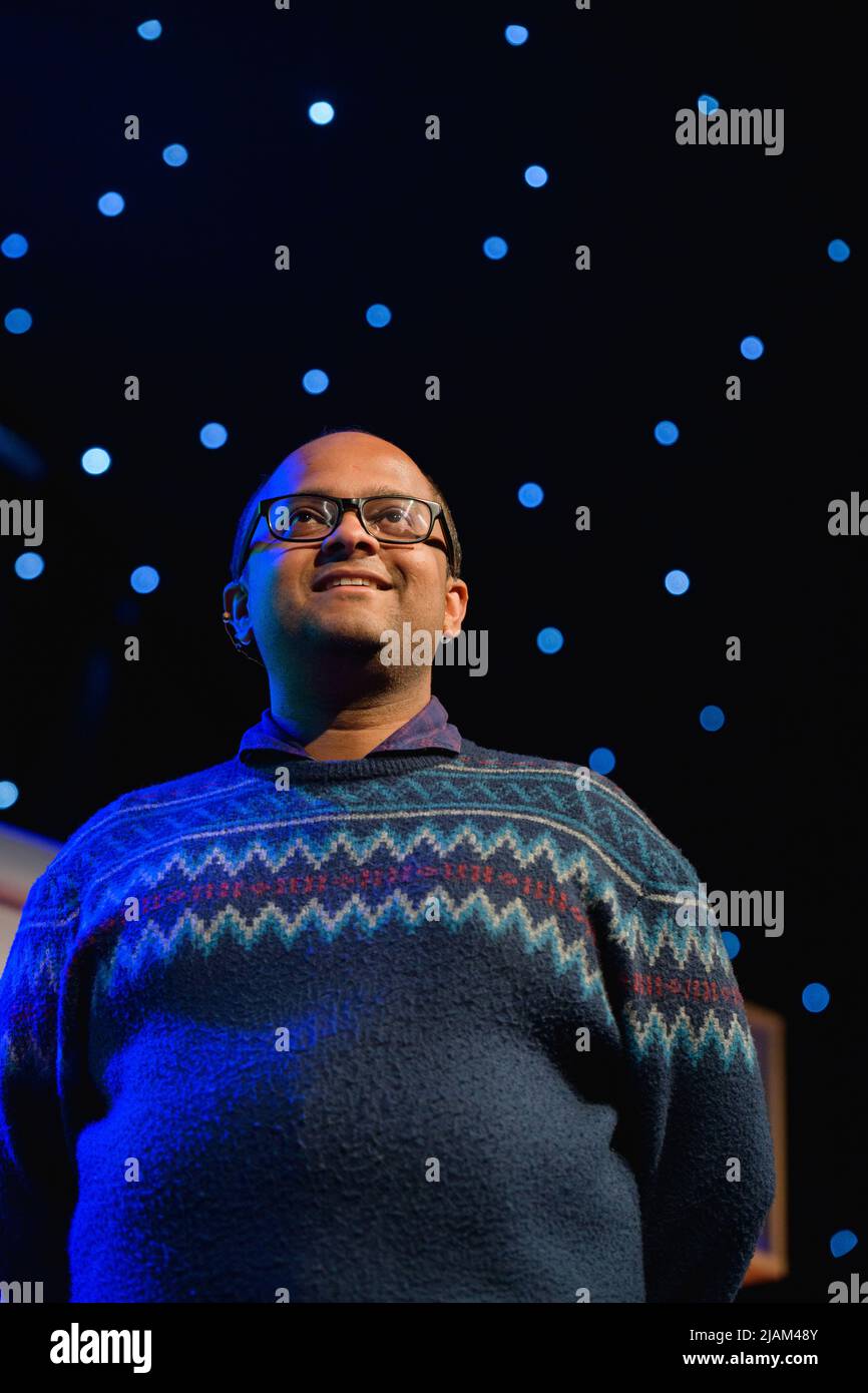 Hay-on-Wye, Wales, UK. 31th May, 2022. Allen Fatimaharan at Hay ...
