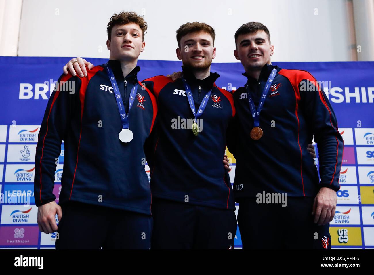 (From left to right) Dive London Aquatics Club’s Noah Williams (Silver ...
