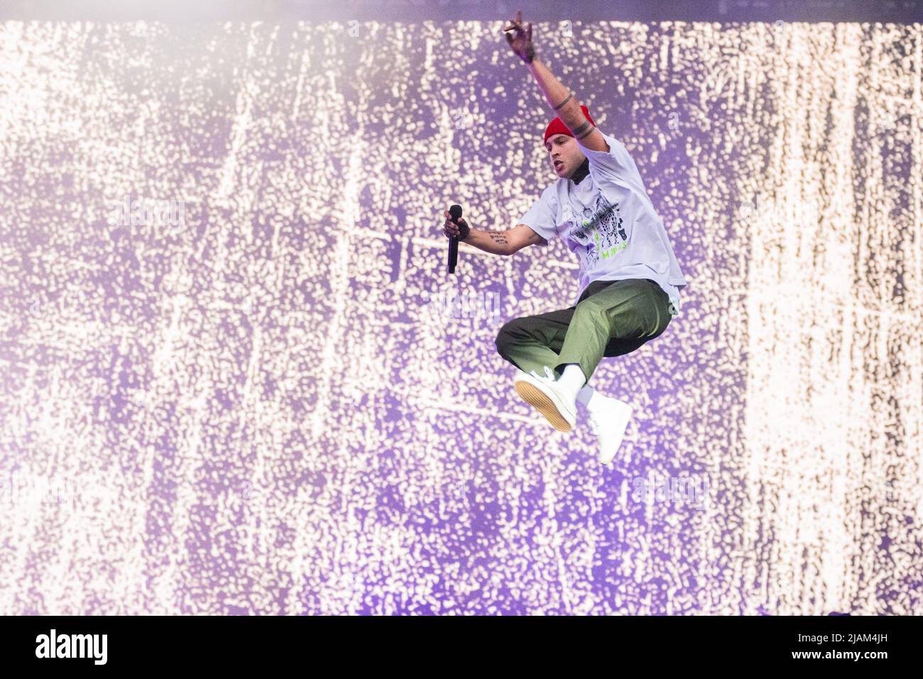 Twenty One Pilots - Tyler Joseph performs during the 2022 BottleRock ...