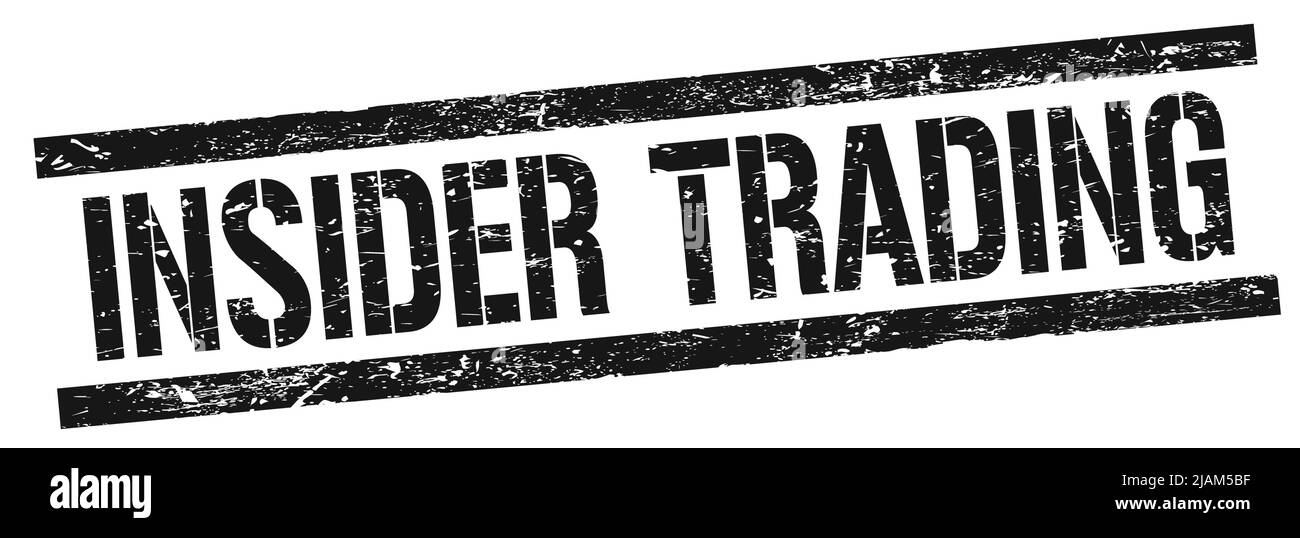 INSIDER TRADING text on black grungy rectangle stamp sign Stock Photo ...