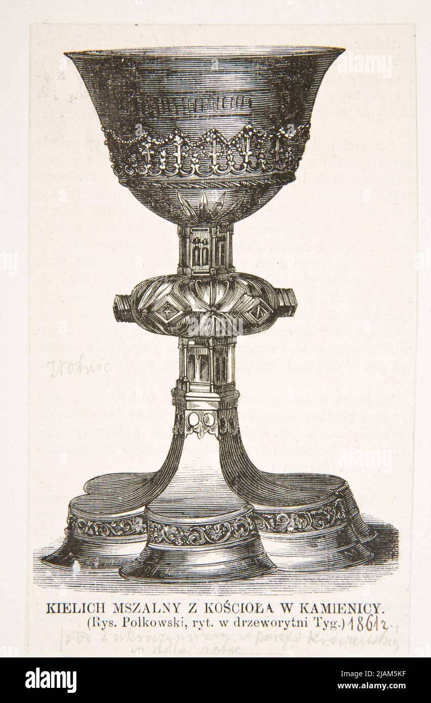 A mass cup from the church in a tenement house according to the drawing ...