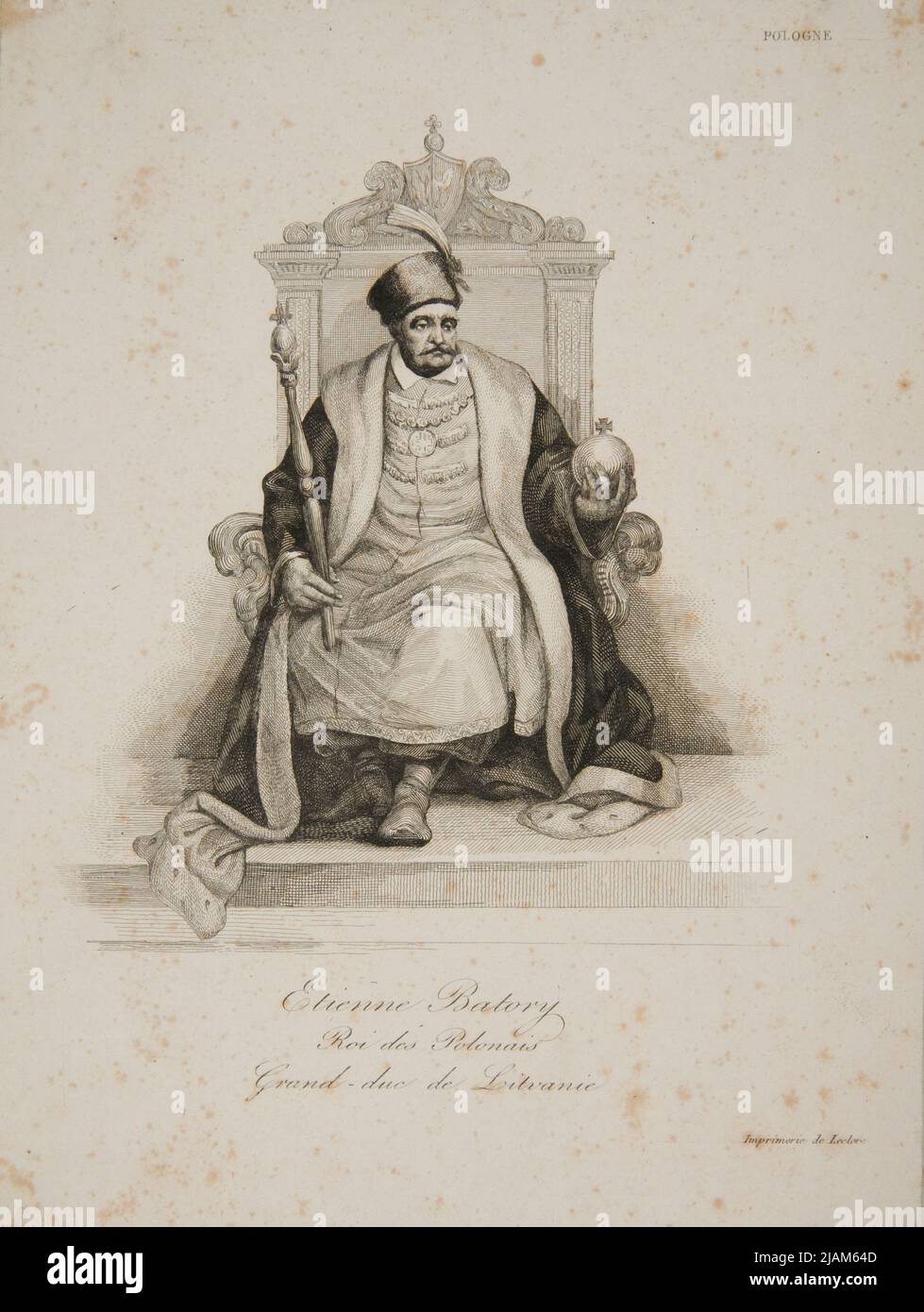 Stefan Batory (1533 1586) King of Poland unknown Stock Photo - Alamy