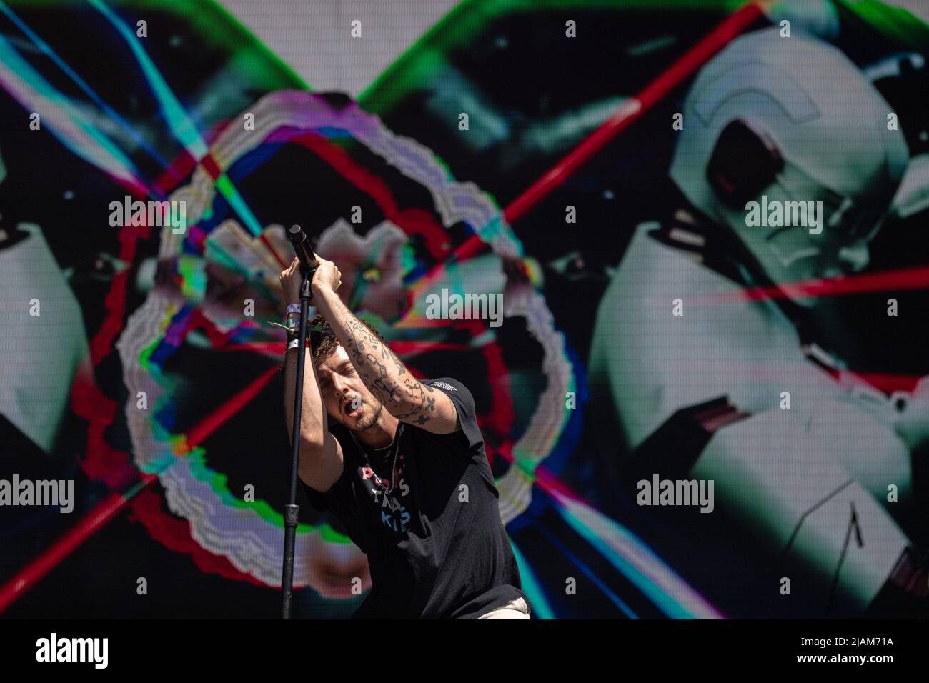 Grandson aka Jordan Edward Benjamin performs during the 2022 BottleRock ...
