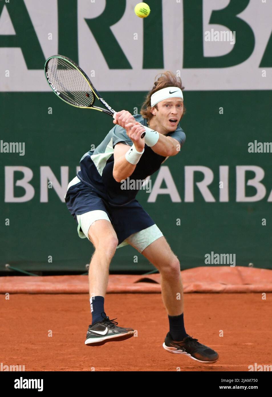 French Tennis Championship "Roland Garros" 2022. Fourth round. Russian ...