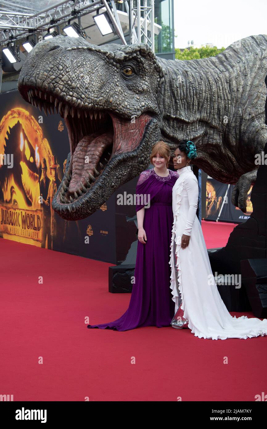 Cologne, Germany. 30th May, 2022. from left: actress Bryce Dallas ...