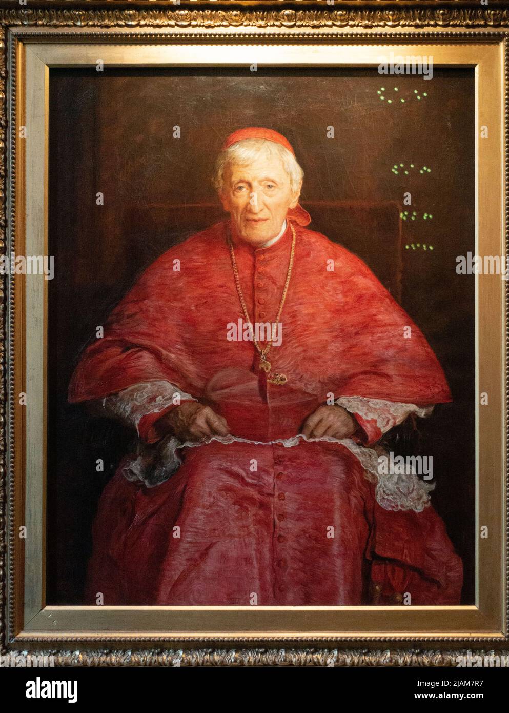 Cardinal John Henry Newman (1801-1890) by Sir John Millais Stock Photo ...