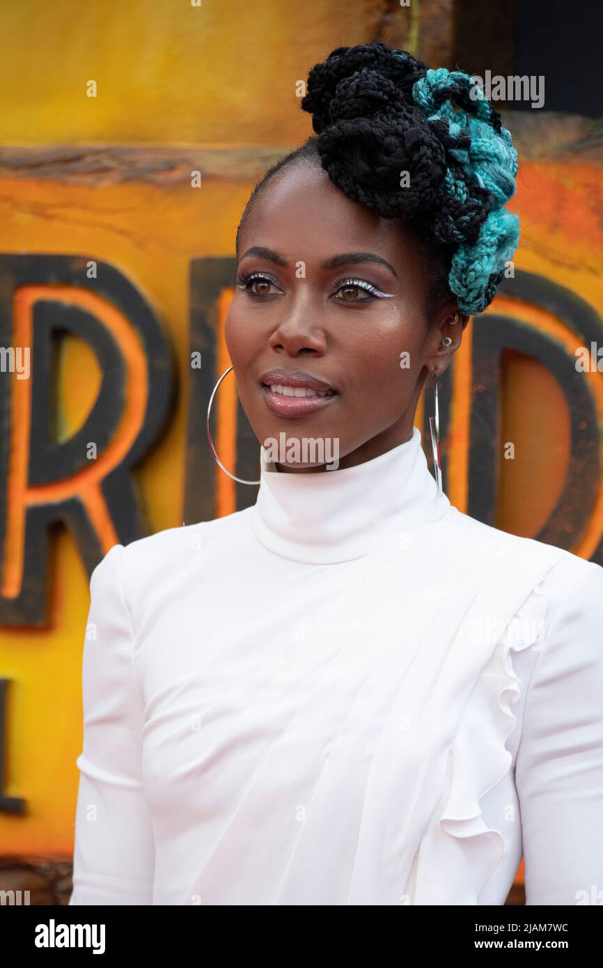 Cologne, Germany. 30th May, 2022. Actress DeWanda WISE, USA Red Carpet, Red Carpet Show, arrival ...