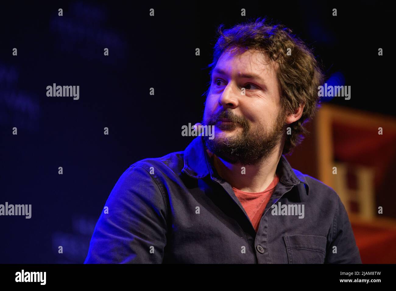 Hay-on-Wye, Wales, UK. 31th May, 2022. 169 - Patrick Barkham talks to ...
