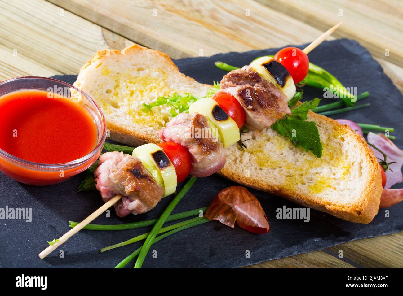 Mutton skewers spices hi-res stock photography and images - Alamy
