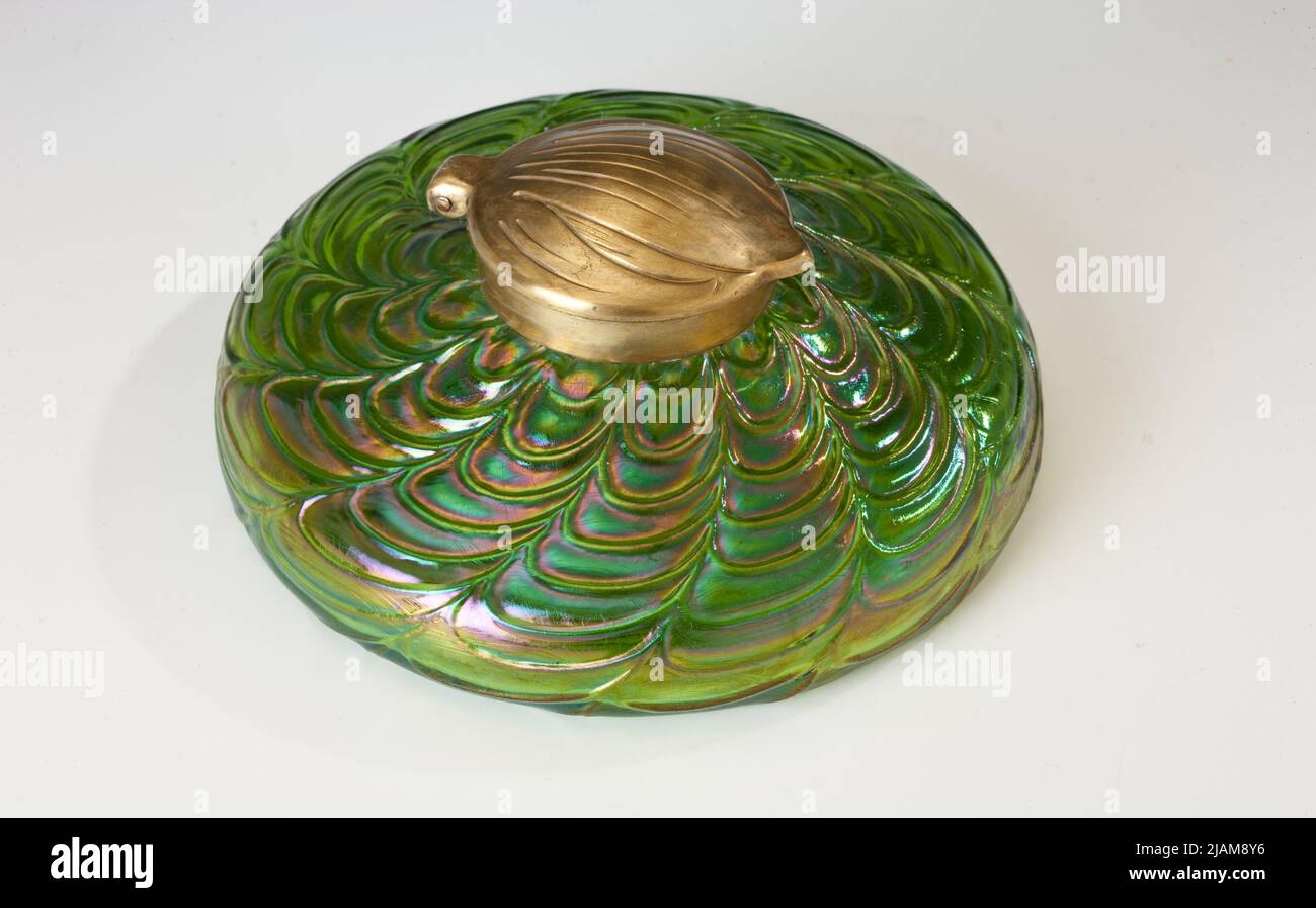 A inkwell with a glass insert Loetz widow, Johann Stock Photo - Alamy
