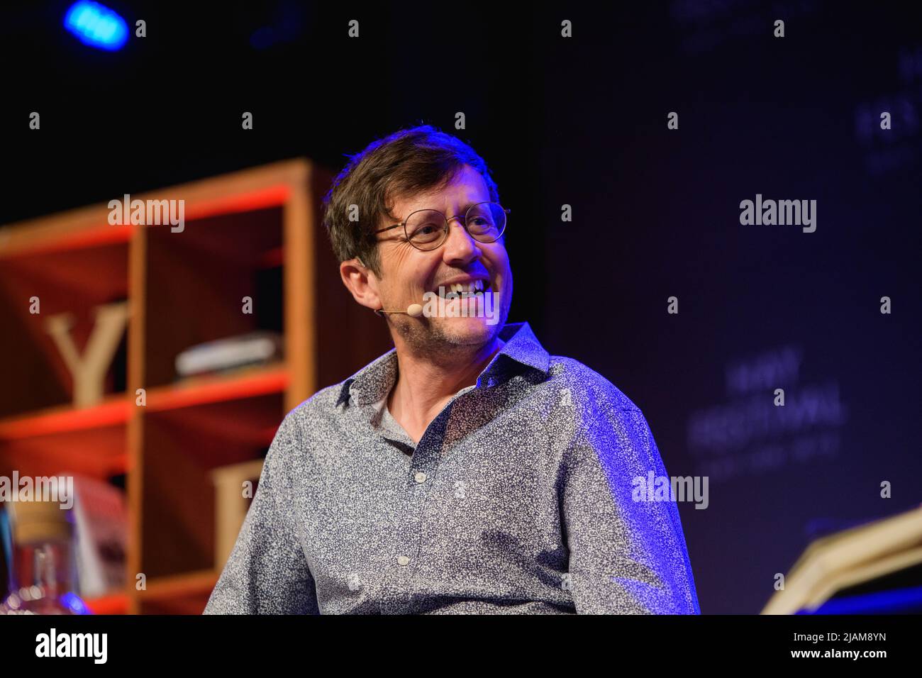Hay-on-Wye, Wales, UK. 31th May, 2022. 169 - Patrick Barkham talks to ...